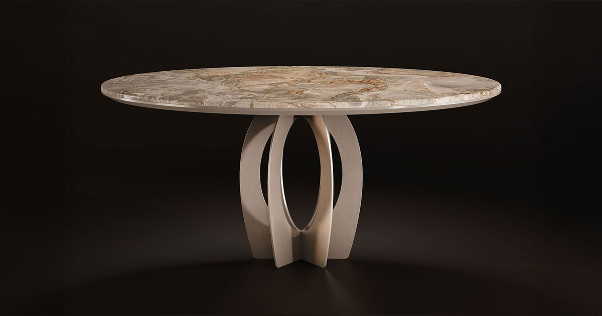 Boulder Dining Table by the valuable Porus Studio